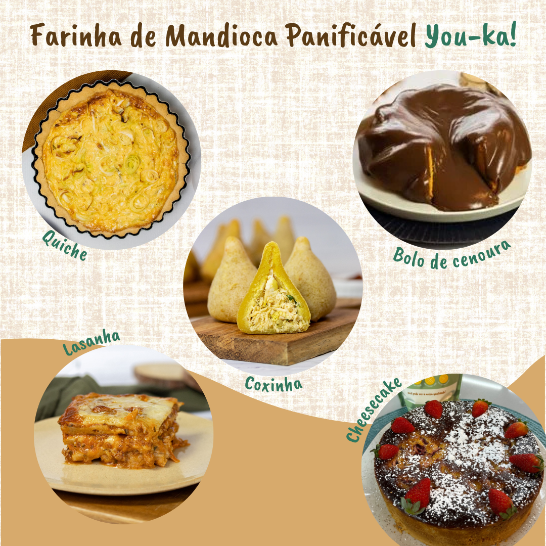 Farinha Panificável de Mandioca You-Ka! Pacote 500g